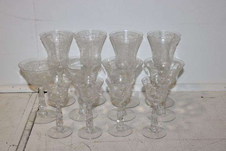 Chantilly Glass Stemware - Auction Ohio