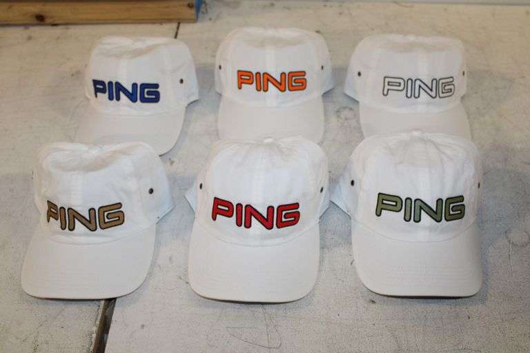 New White Ping Golf Hats - Auction Ohio