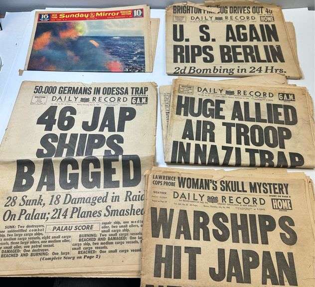 1944 Newspapers - Auction Ohio