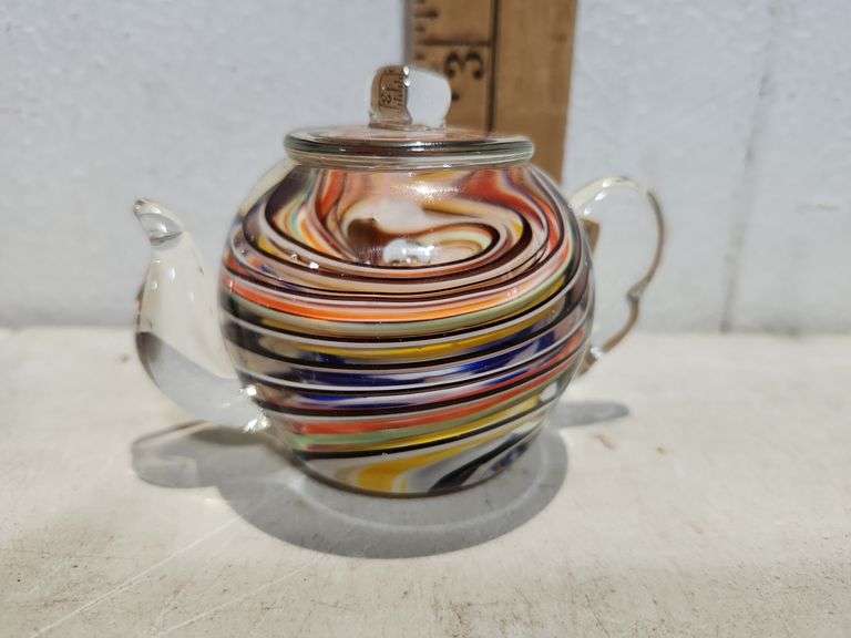Vintage Hand Blown Teapot Paperweight - Auction Ohio