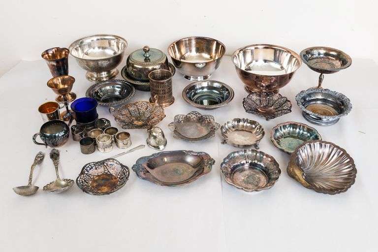 Large Collection of Silver Plate Items - Auction Ohio