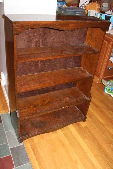 Knotty Pine Bookcase - Auction Ohio