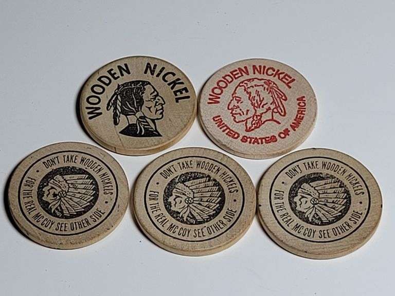 Five Wooden Nickels - Auction Ohio