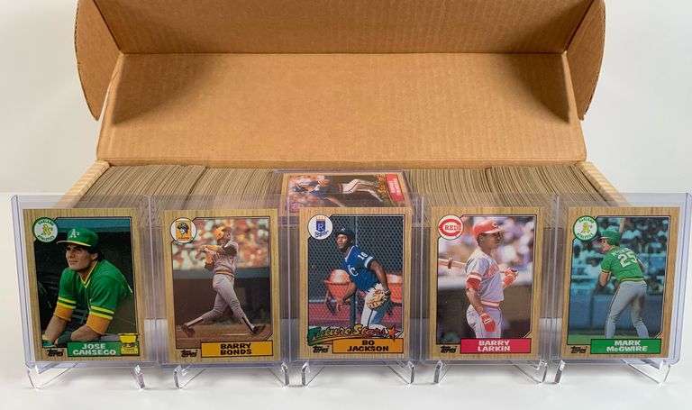 1987 Topps Baseball Complete Set Bo Jackson / Barry Bonds / Larkin RC’s ...