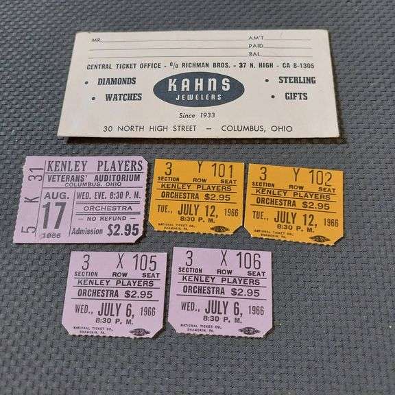 Tickets Kenley Players - Auction Ohio