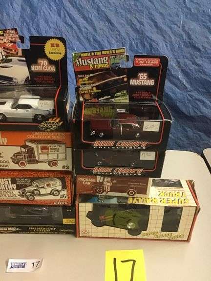 Box of Collectible Cars, Trucks, & Banks - Auction Ohio