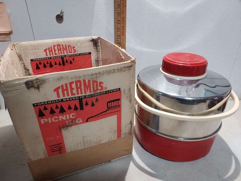 Vintage Thermos Jug In Original Box - Auction Ohio