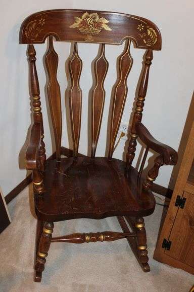 Colonial Windsor Rocking Chair - Auction Ohio