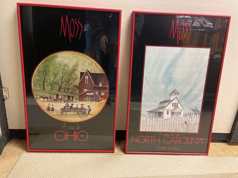P Buckley Moss State posters - Auction Ohio