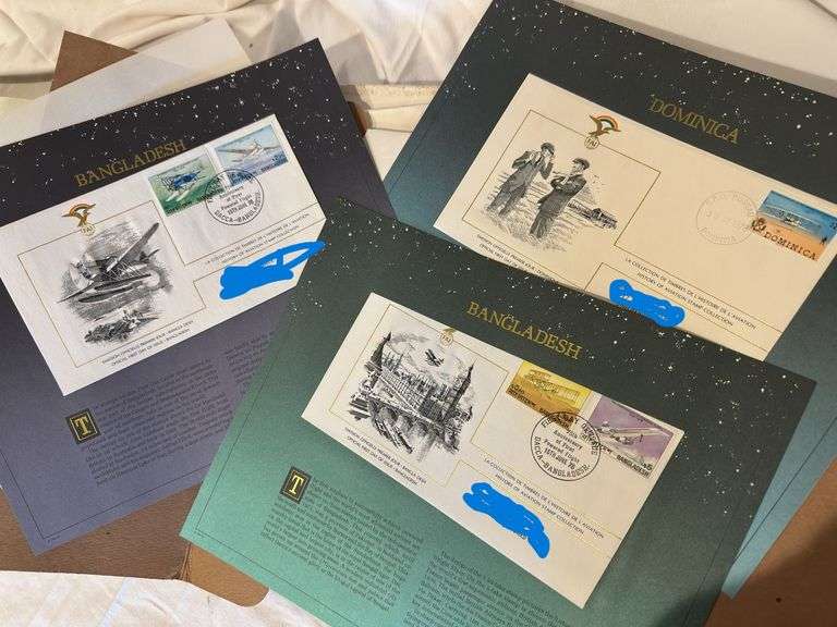 Binder of stamps - The History of Aviation First Day Cover Collection ...