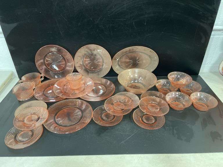 Pink Depression Glass - Auction Ohio