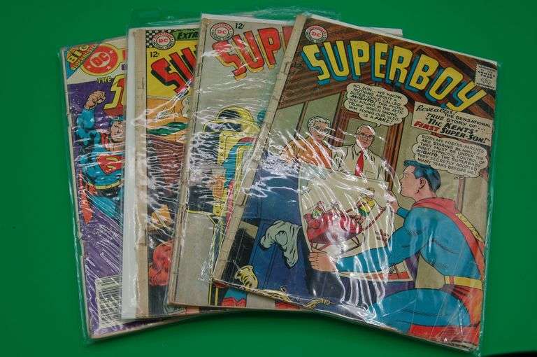 (4) Vintage Comics: (3) Superboy & (1) The Superman Family - Auction Ohio