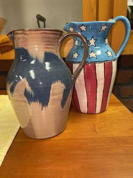 Pottery pitchers - Auction Ohio
