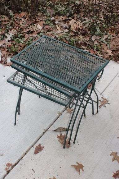 Nesting Patio Tables - Auction Ohio