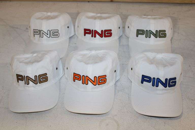 New White Ping Golf Hats - Auction Ohio