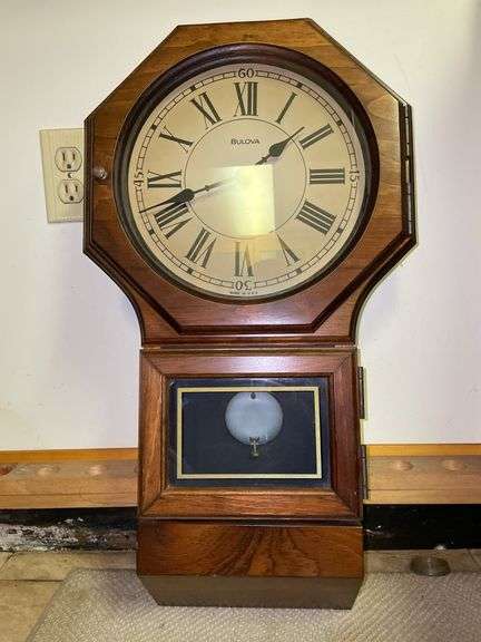 Bulova wall clock - Auction Ohio