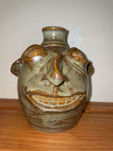 Ugly face jug - Brim Pottery - Auction Ohio