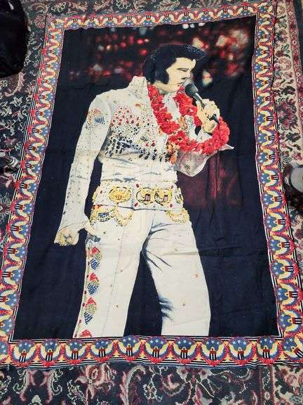 Vintage Elvis Presley Tapestry - Auction Ohio