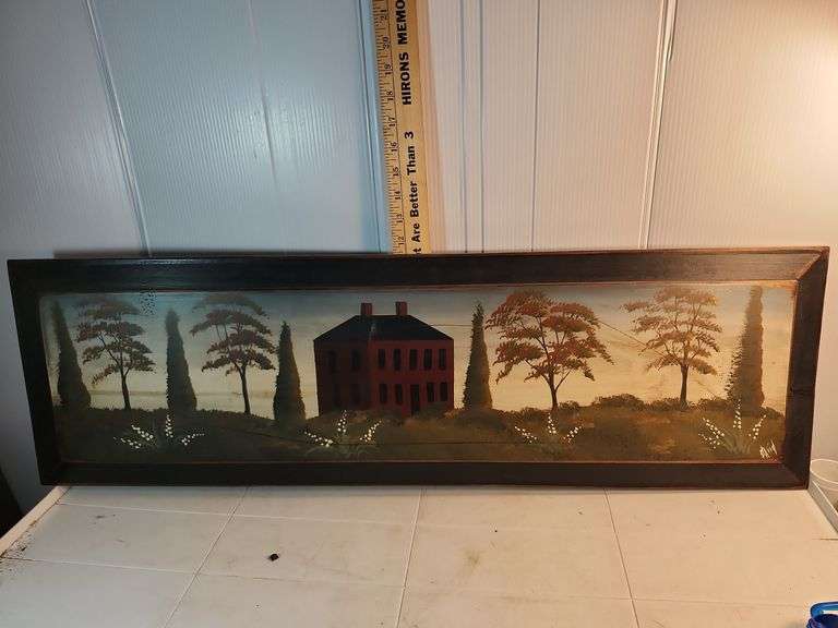 David Original Painting Wall Plaque 11"X 36" - Auction Ohio