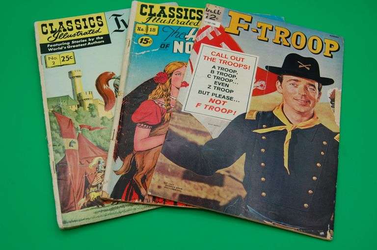(3) Early Comics: F-Troop & (2) Classics Illustrated - Auction Ohio