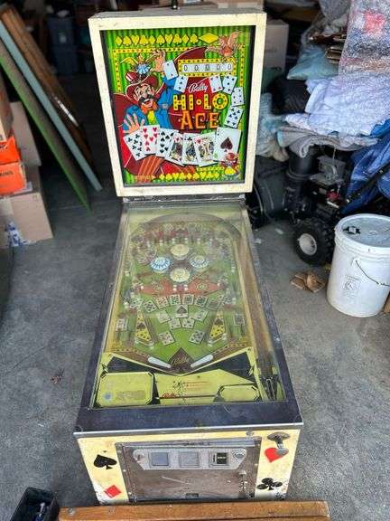 Bally Hi-Lo Ace Pinball Machine - Auction Ohio