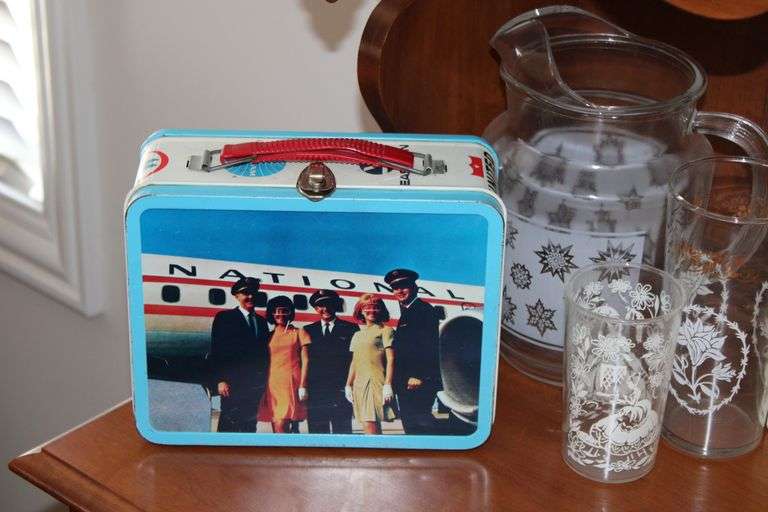MCM Aviation Lunchbox, Glassware & Recipe Boxes - Auction Ohio