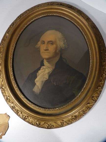 George And Martha Washington Portraits - Auction Ohio