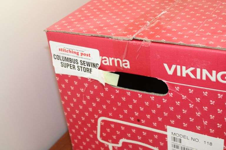 Viking Husqvarna Sewing Machine & Sewing Table - Auction Ohio