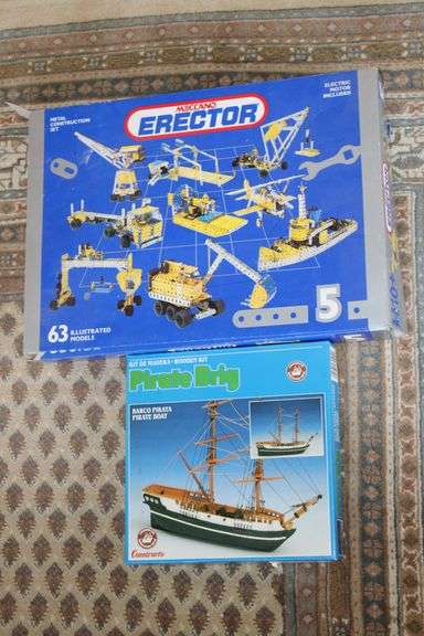 Meccano Erector Set & Pirate Boat Builder Sets - Auction Ohio