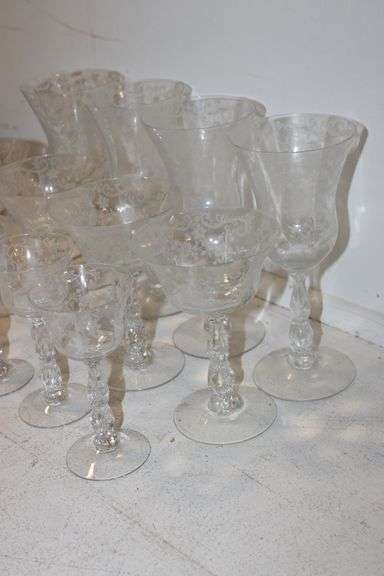 Chantilly Glass Stemware - Auction Ohio