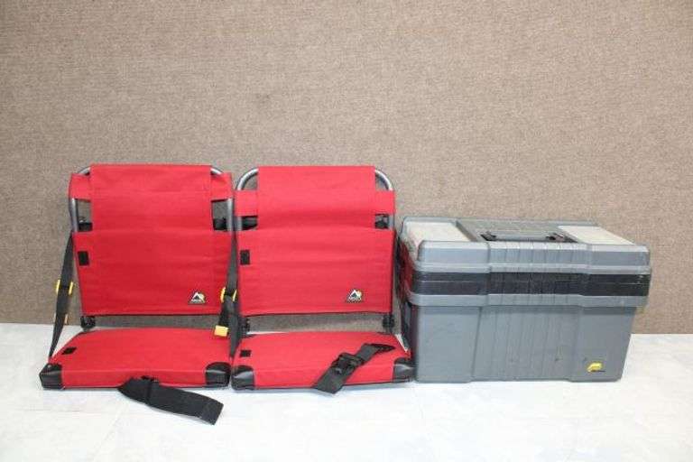 Plano Tackle Box/Foldable Stadium Chairs - Auction Ohio