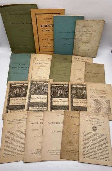 1800s - Christian Books/Pamphlets - Auction Ohio
