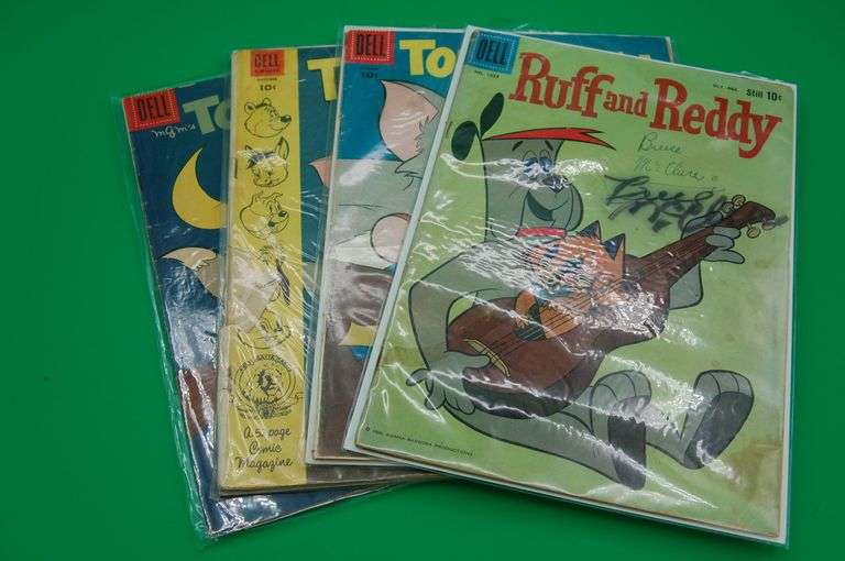 (4) 10¢ Vintage Comics: Ruff & Reddy & (3) Tom & Jerry - Auction Ohio