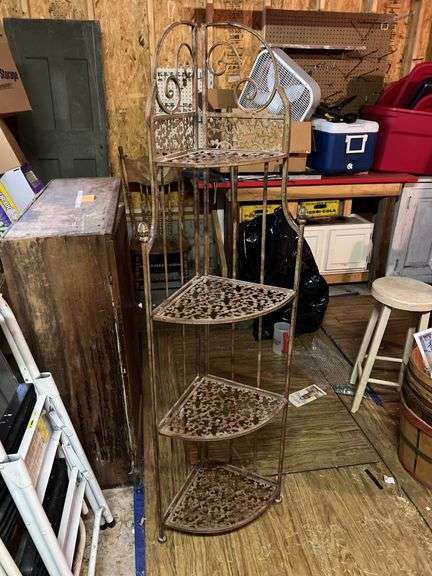 Metal Corner Stand - Auction Ohio