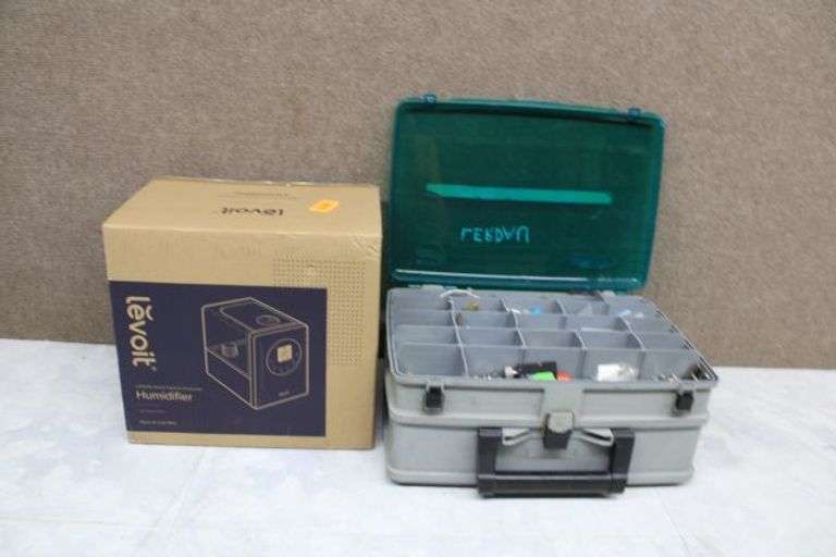 Levoit Humidifier & Fishing Tackle Box - Auction Ohio