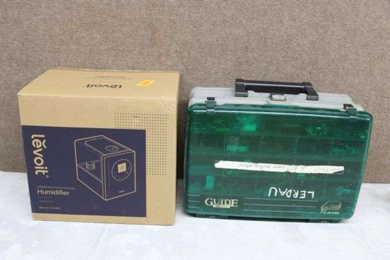 Levoit Humidifier & Fishing Tackle Box - Auction Ohio