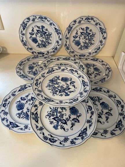 Blue Danube plates - Auction Ohio