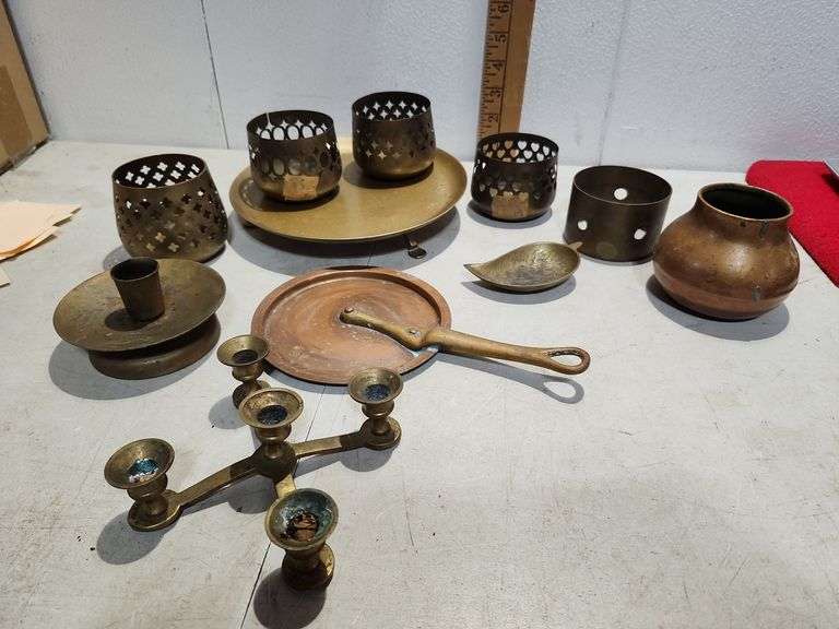 Assorted Metal Items Some are Brass - Auction Ohio