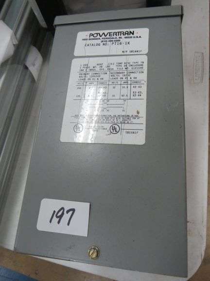 Powertran Transformer - Auction Ohio