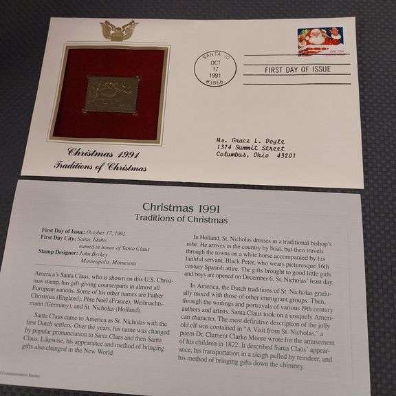 22KT Stamp with First Day Postael Stamp and Information Card included ...