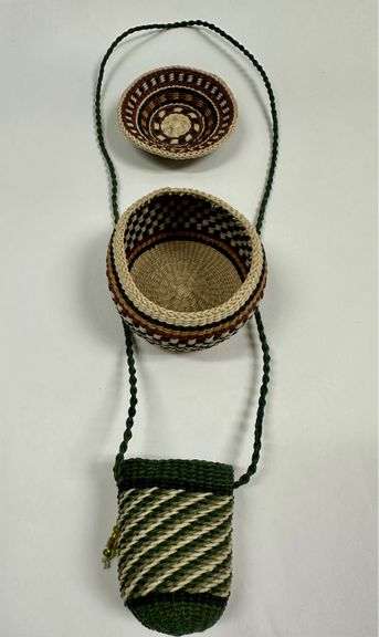Two Hand Woven Holders - Auction Ohio