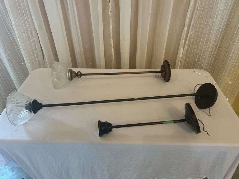 Brass Tone Drop Lights - Auction Ohio