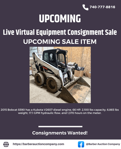 Live Virtual Equipment Consignment Sale - Auction Ohio