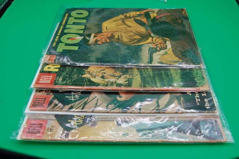 (4) 10¢ Vintage Comics: Tonto, Roy Rogers & (2) Lone Ranger - Auction Ohio