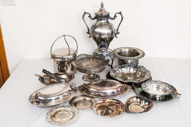 Large Collection of Silver Plate Items - Auction Ohio