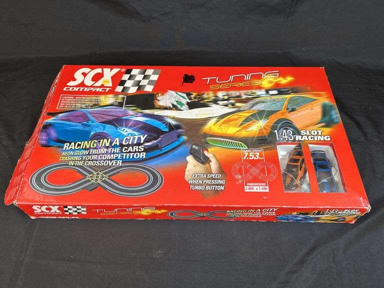 SCX Compact Tuning Series Slot Car Racing Set - Auction Ohio