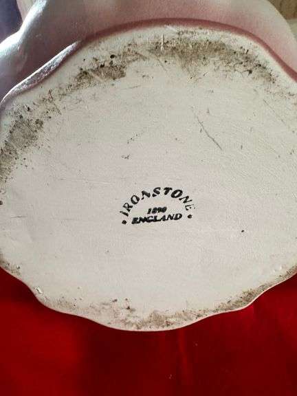 Decorative Flowers and Ironstone Pot - Auction Ohio