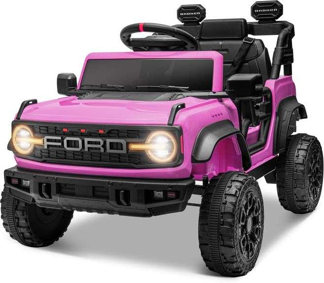 12V Ford Bronco Raptor Powered Ride on Truck w/ Remote Control ...