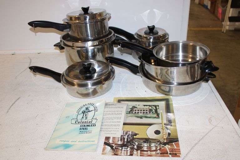 Colonial Stainless Steel Cookware - Auction Ohio
