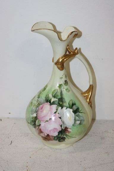 La Belle Floral China Pitcher - Auction Ohio
